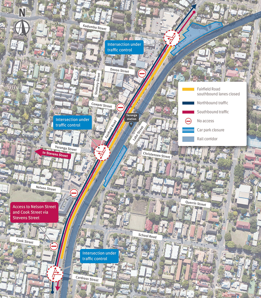 Construction works at Yeronga station over Easter and early April ...
