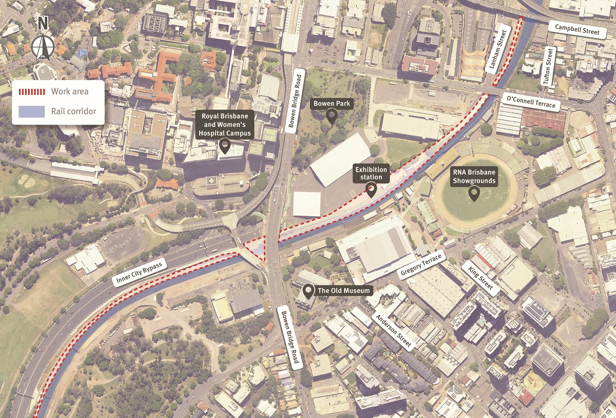 Construction update Exhibition station - Cross River Rail