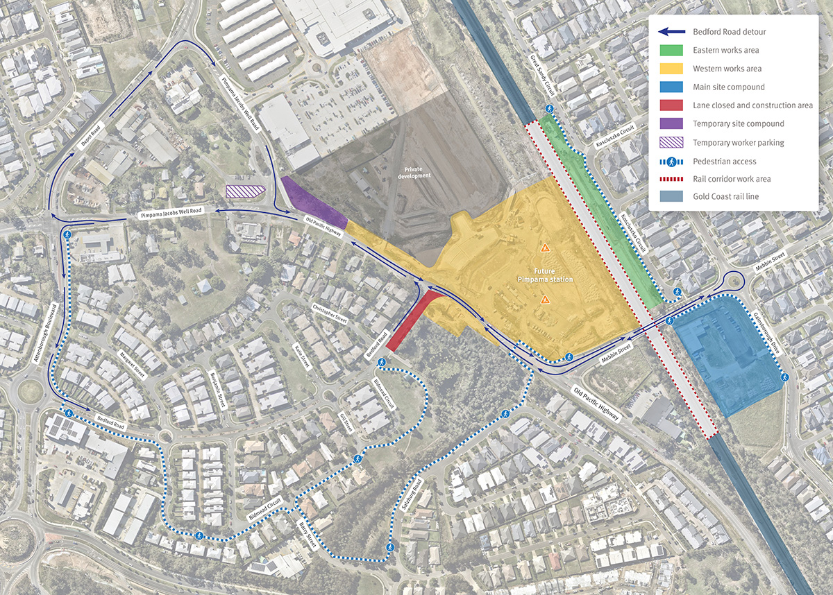 Pimpama station construction update - Cross River Rail