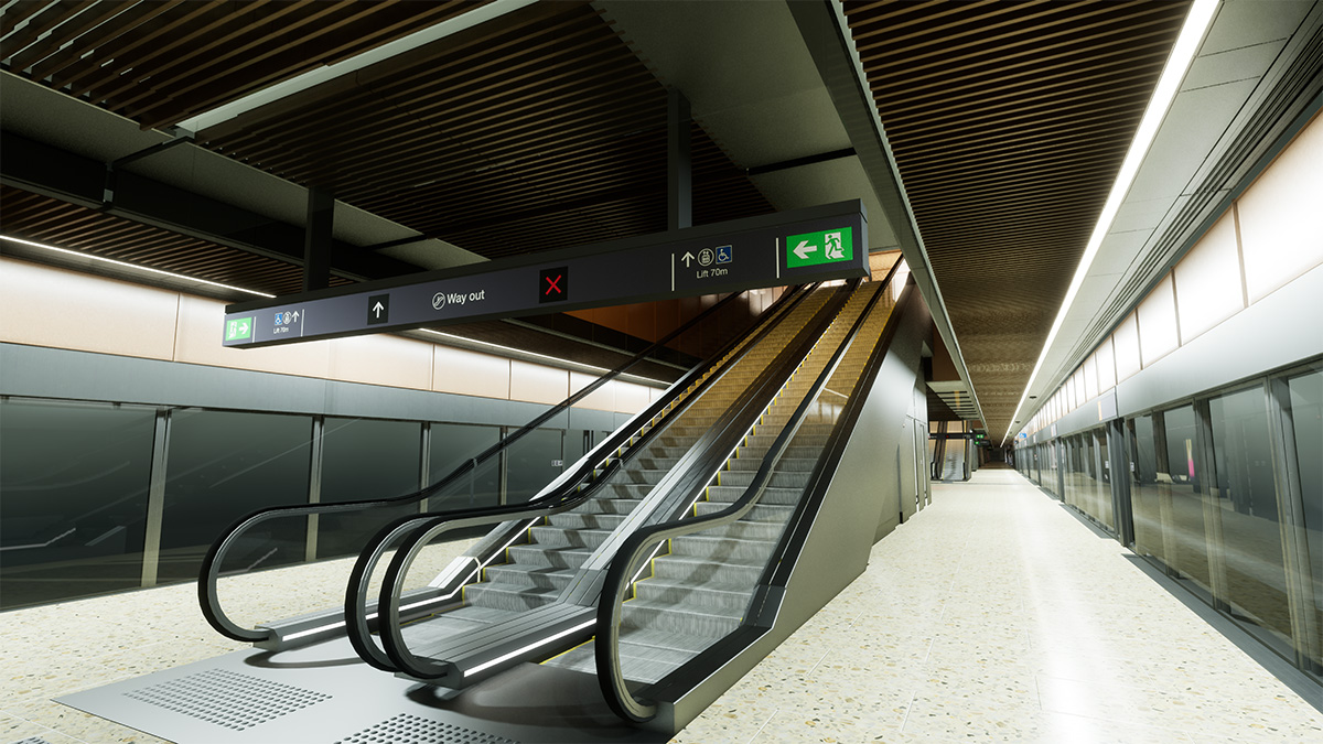 Cross River Rail underground stations taking shape as first escalators ...