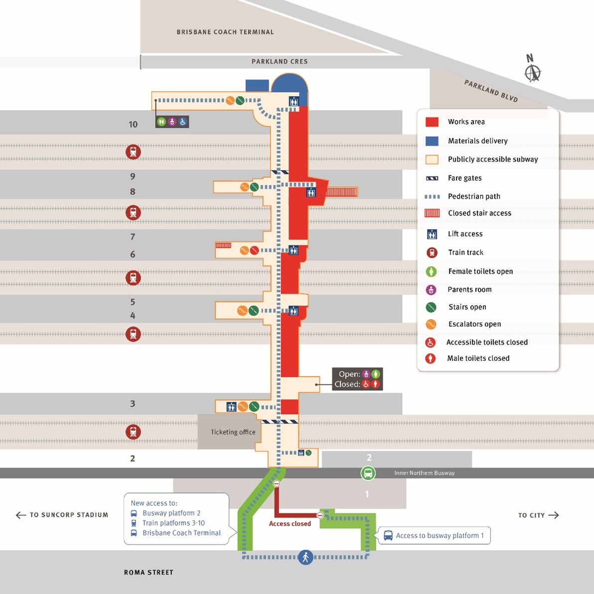 Roma Street station Subway and Bus Platform Upgrades - Subway ...