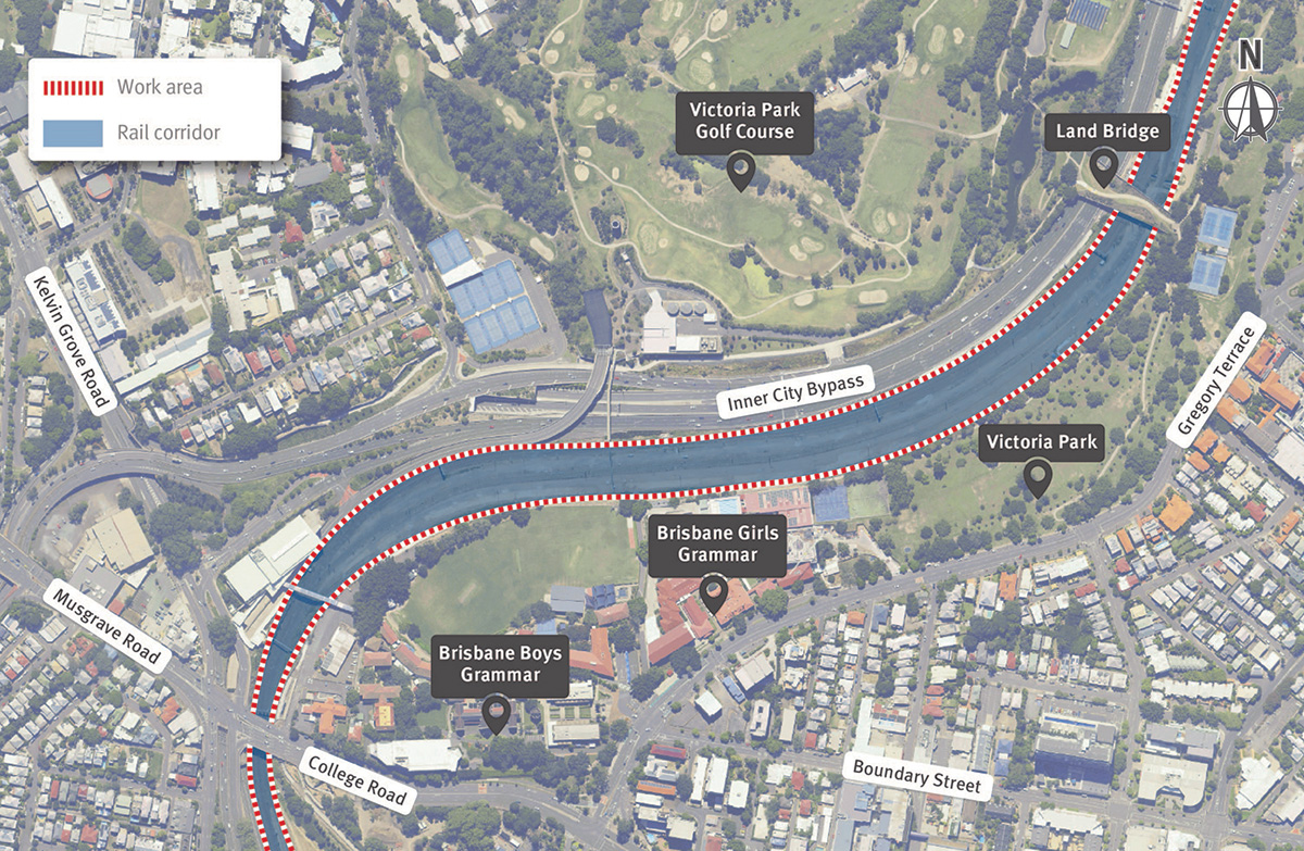 Normanby rail corridor construction update - Cross River Rail