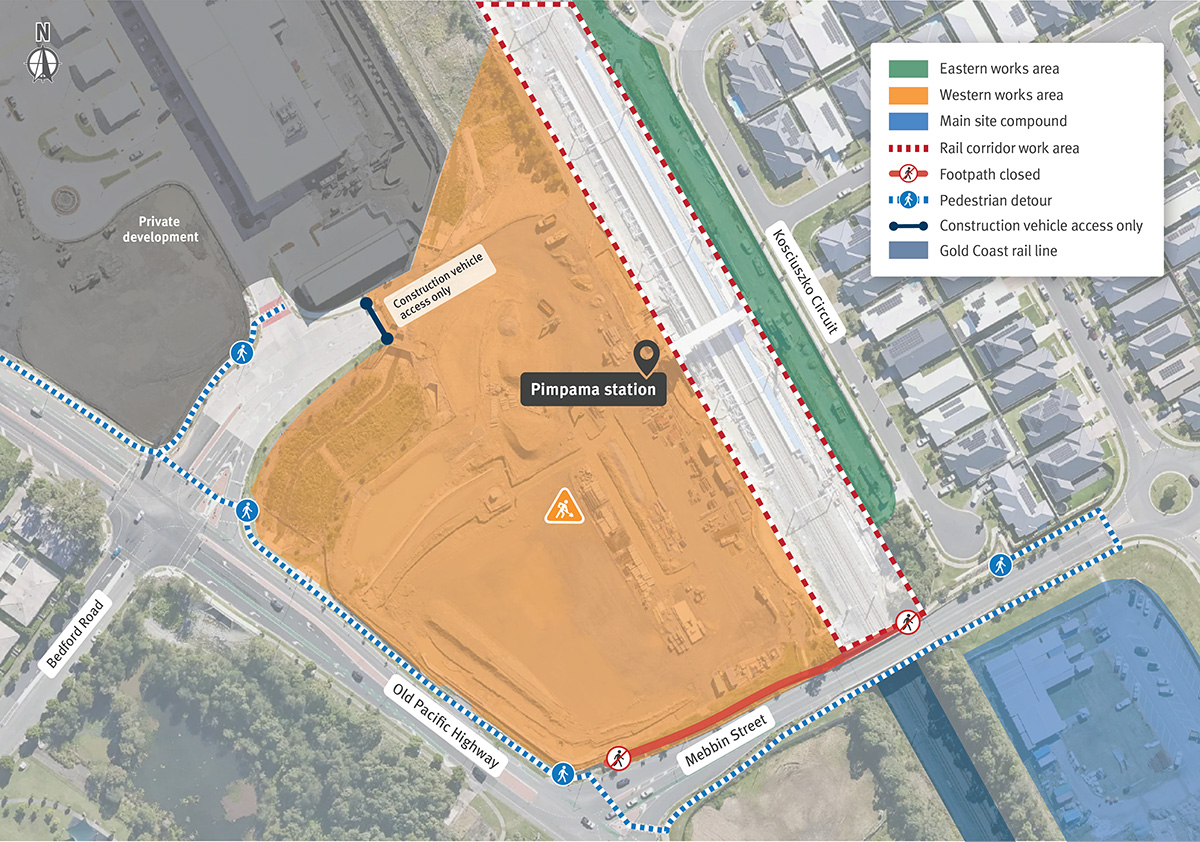 Pimpama station construction update - Cross River Rail