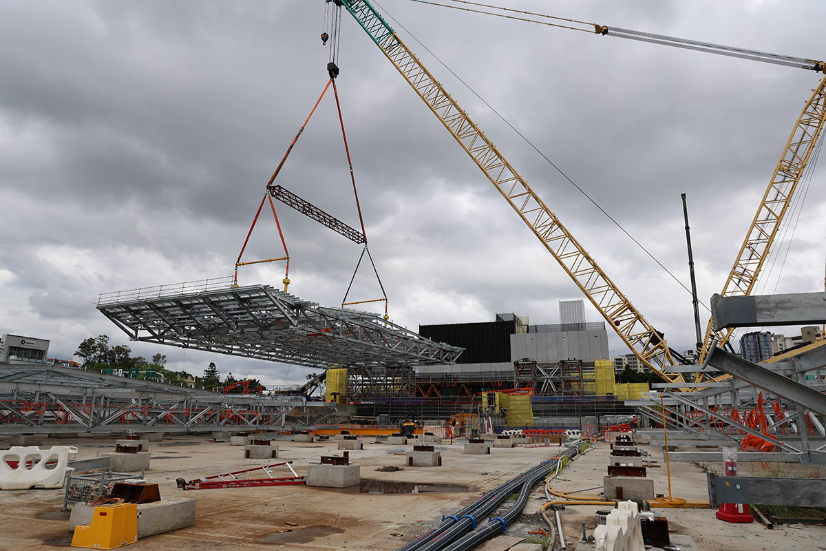 Cross River Rail stations rising from the ground - Cross River Rail